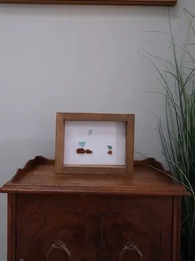 Art | Handmade Sea Glass Family Art Shadow Box Decor | Poshmark